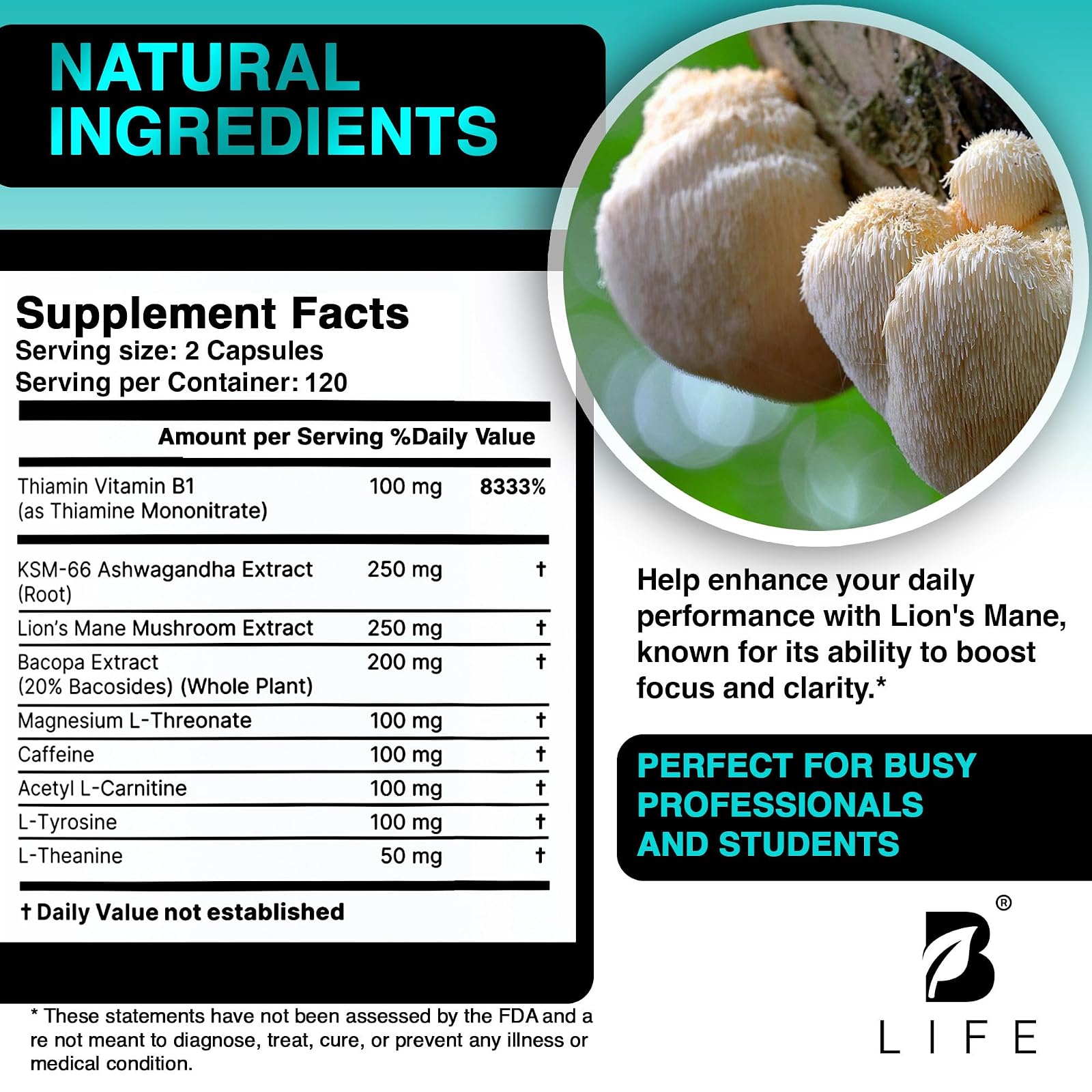 lion's mane capsules for improved memory