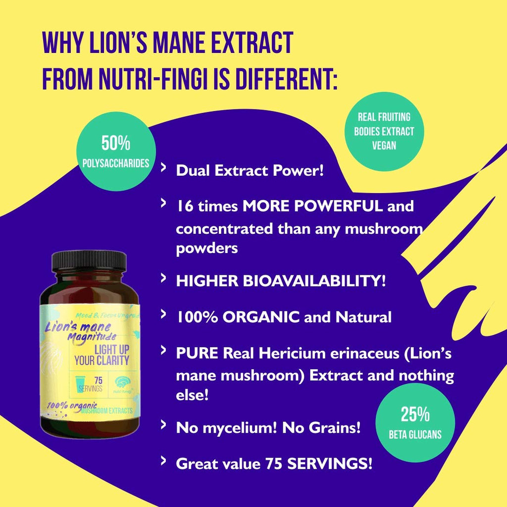 Lion's Mane capsules for mental clarity