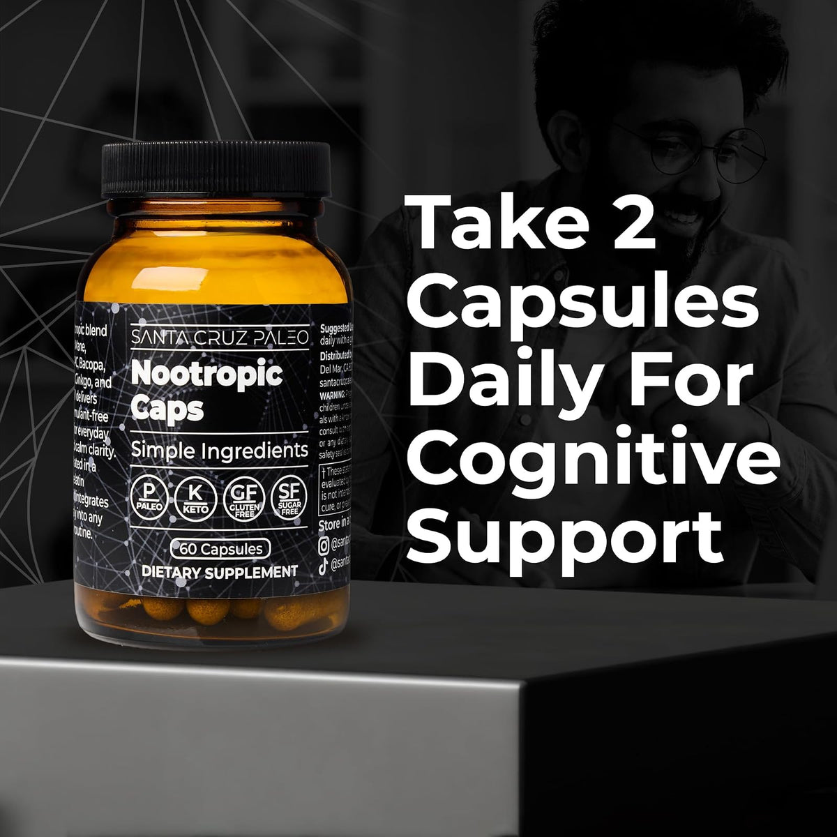 Lion's Mane capsules for mental clarity