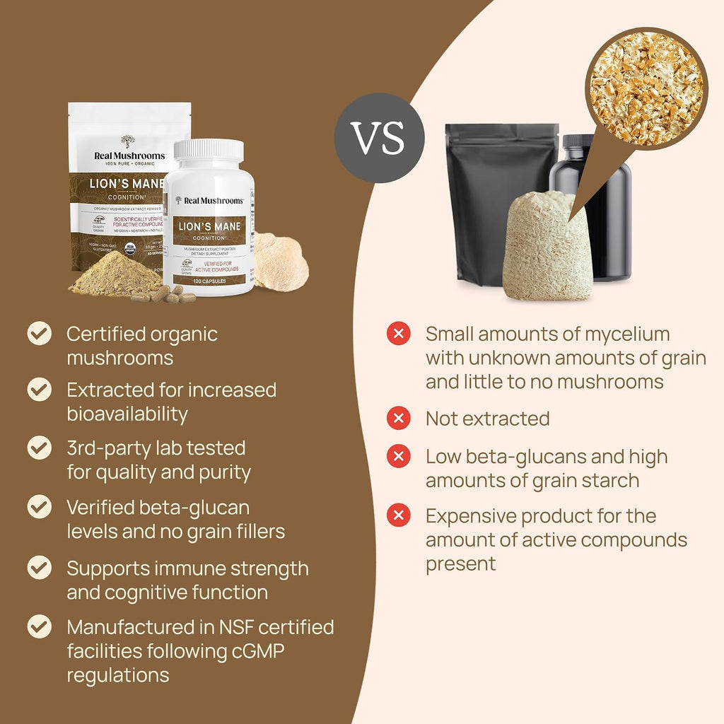 Lion's Mane capsules for mental clarity
