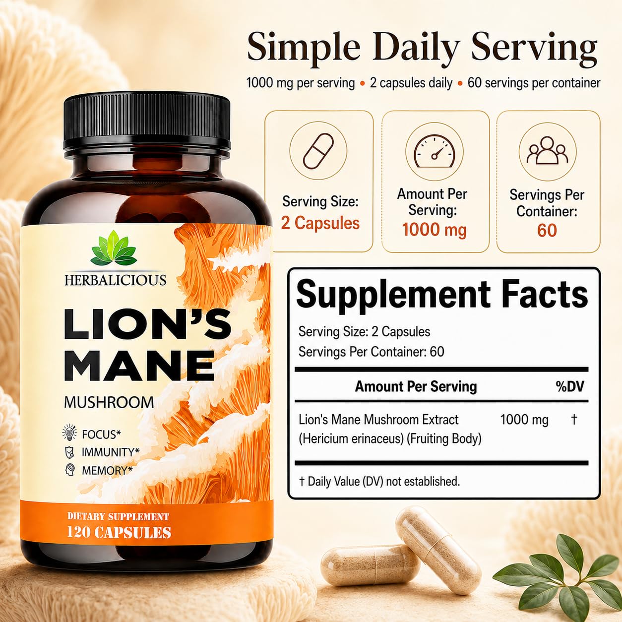 lion's mane capsules for wellness