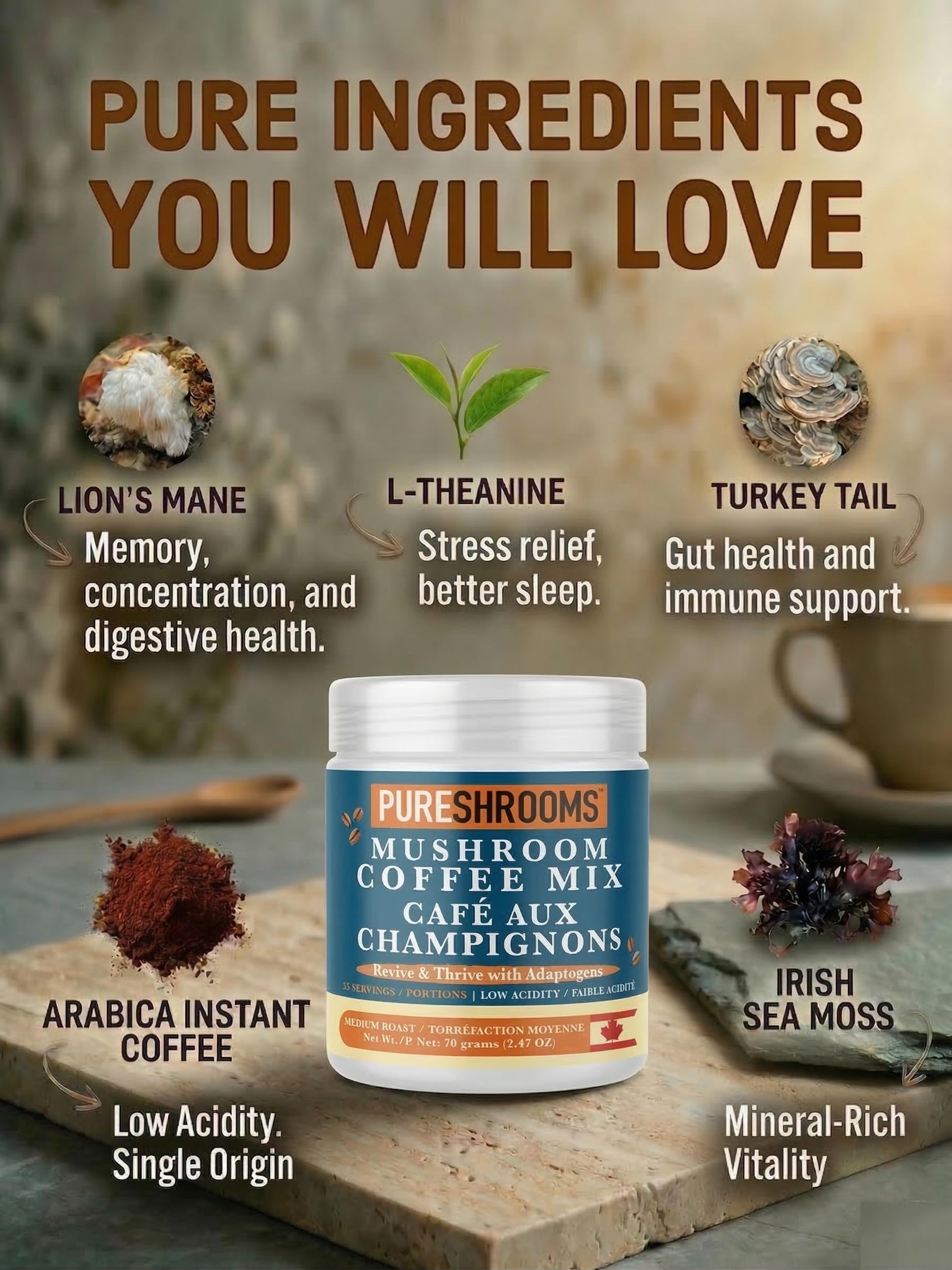 Lion's Mane coffee for cognitive support