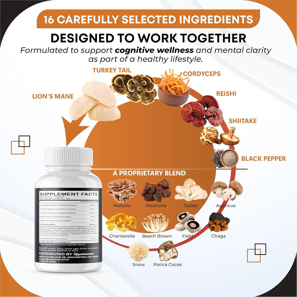 Lion's Mane Complex for brain health