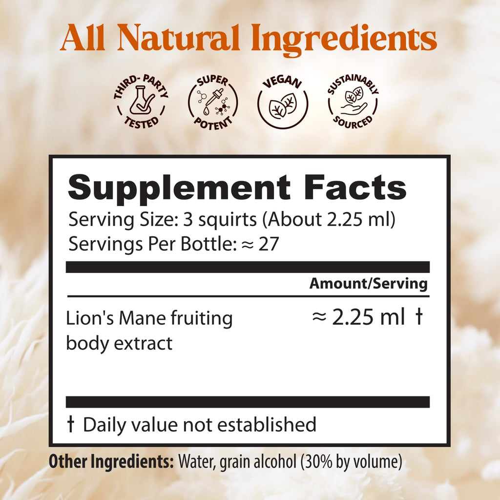 Lion's Mane drops for mood enhancement
