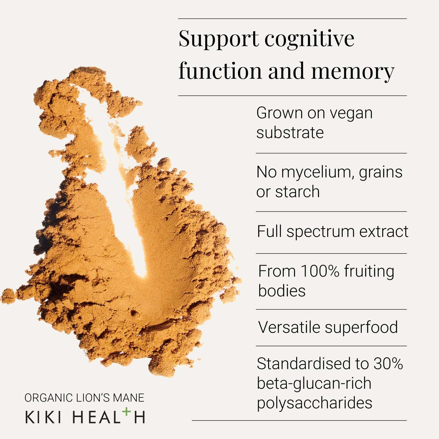 Lion's Mane extract for cognitive support