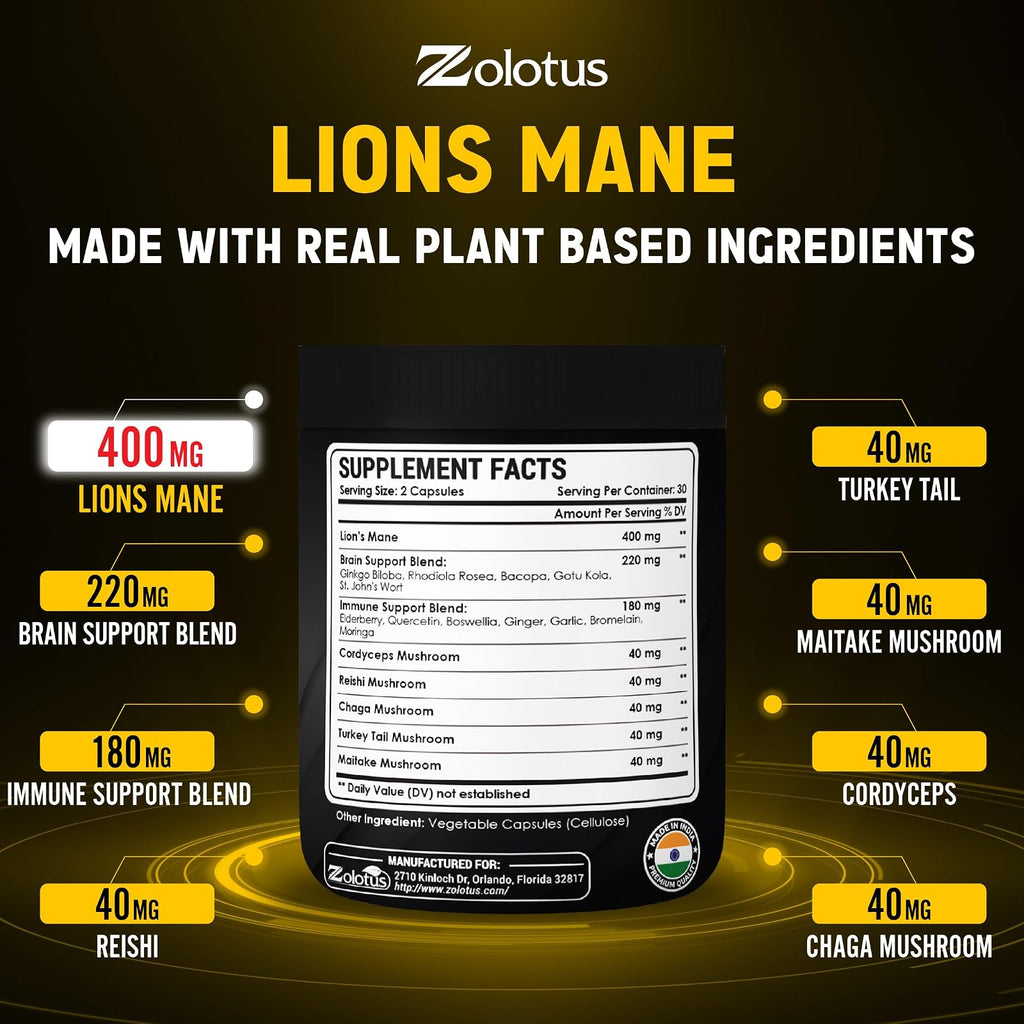 lion's mane for cognitive support