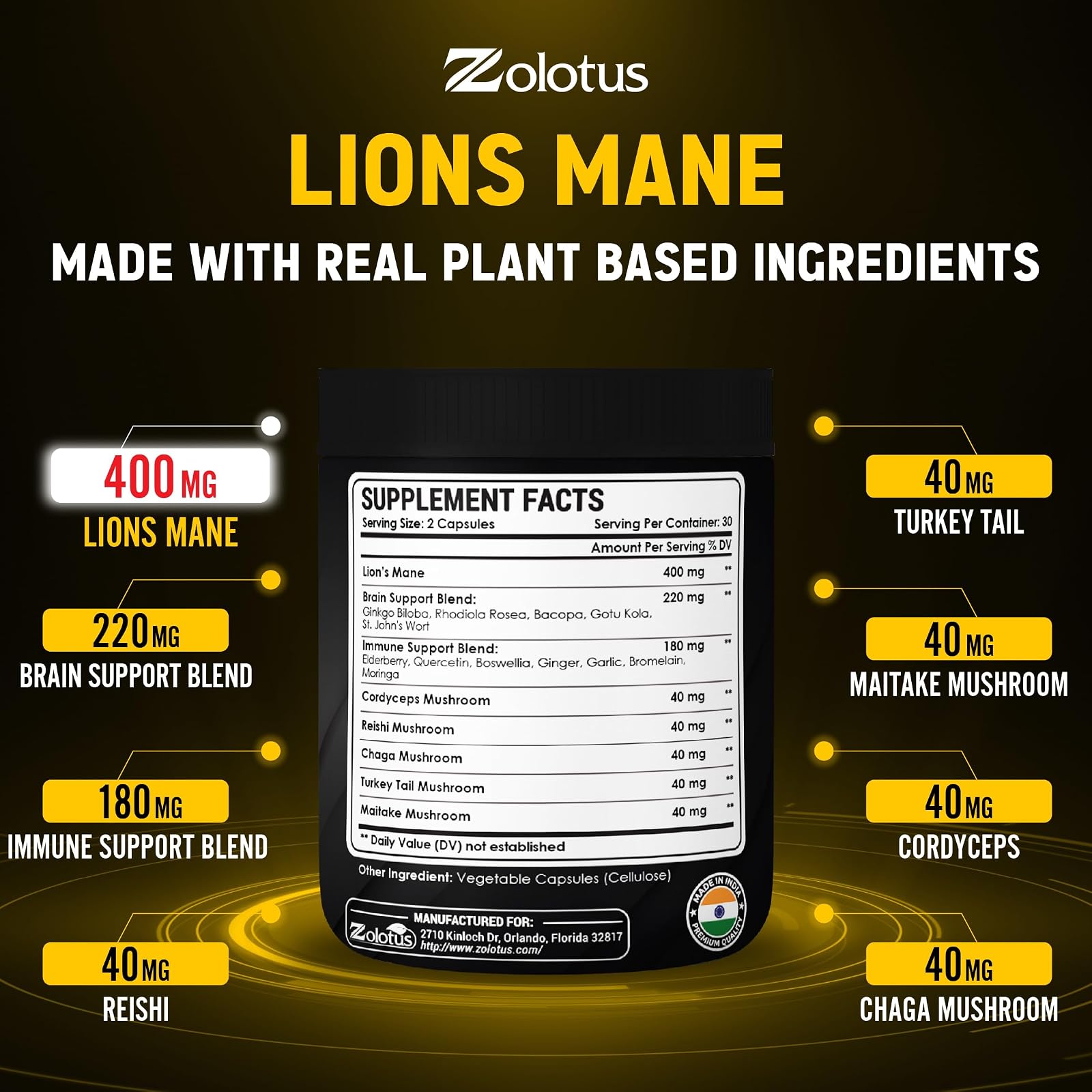 lion's mane for cognitive support