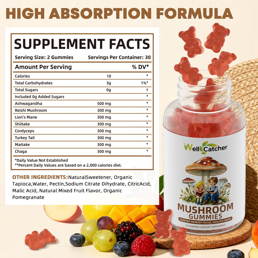 Lion's Mane gummies for cognitive health