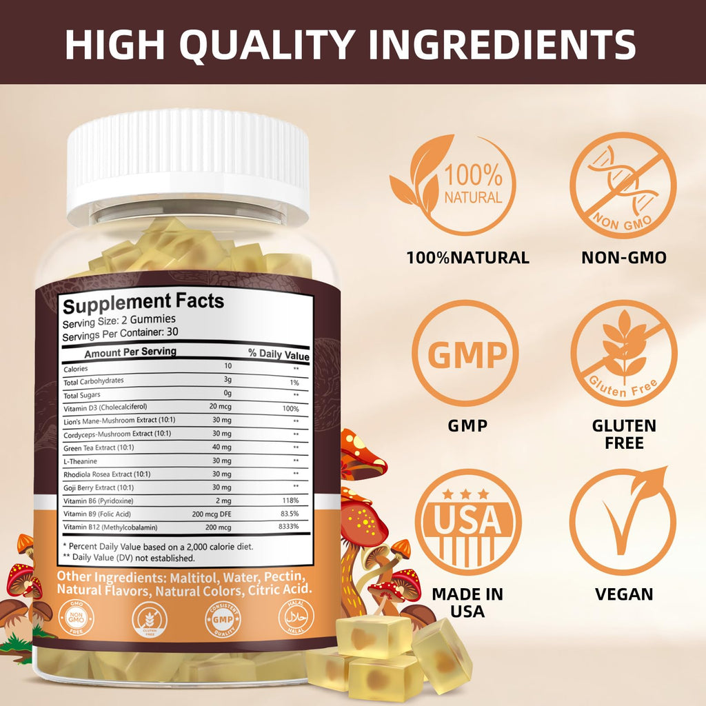 Lion's Mane gummies for mental clarity