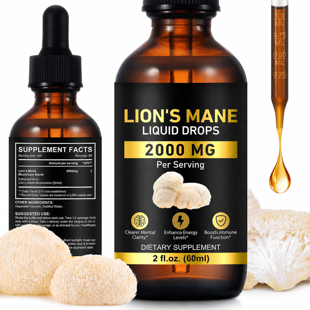 Lion's Mane liquid drops for focus