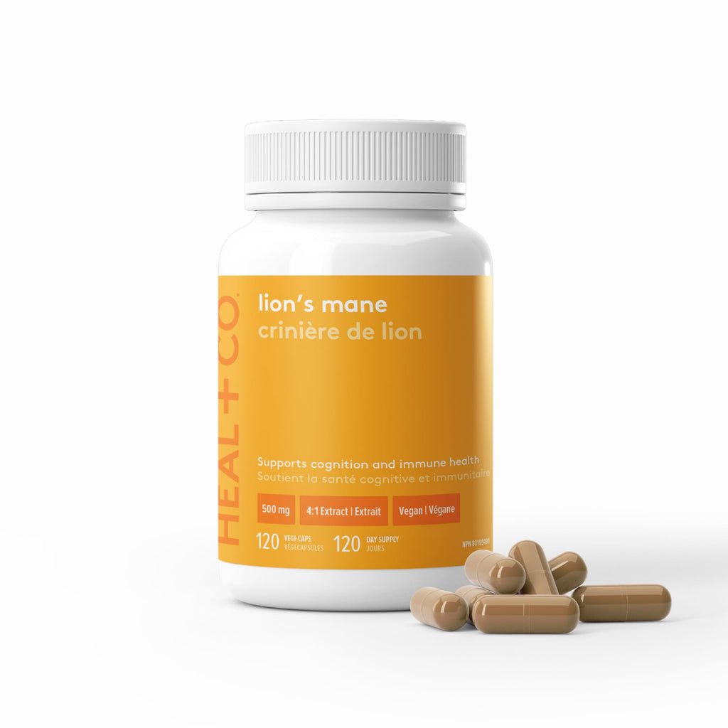Lion's Mane mushroom capsules for brain health