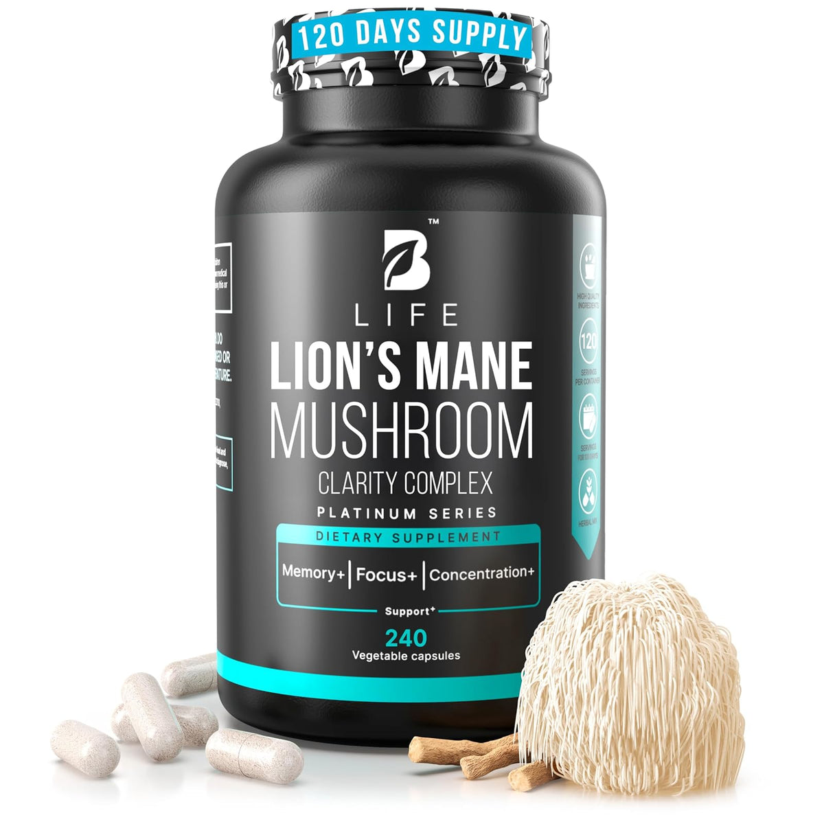 lion's mane mushroom capsules for brain health