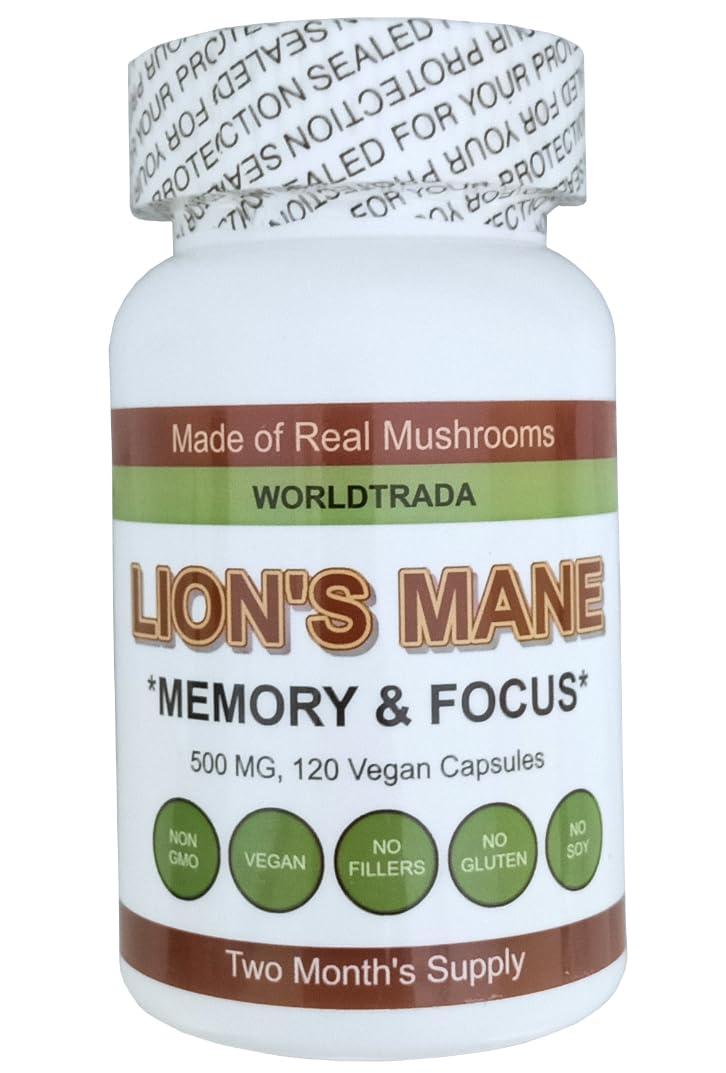 Lion's Mane mushroom capsules for brain health