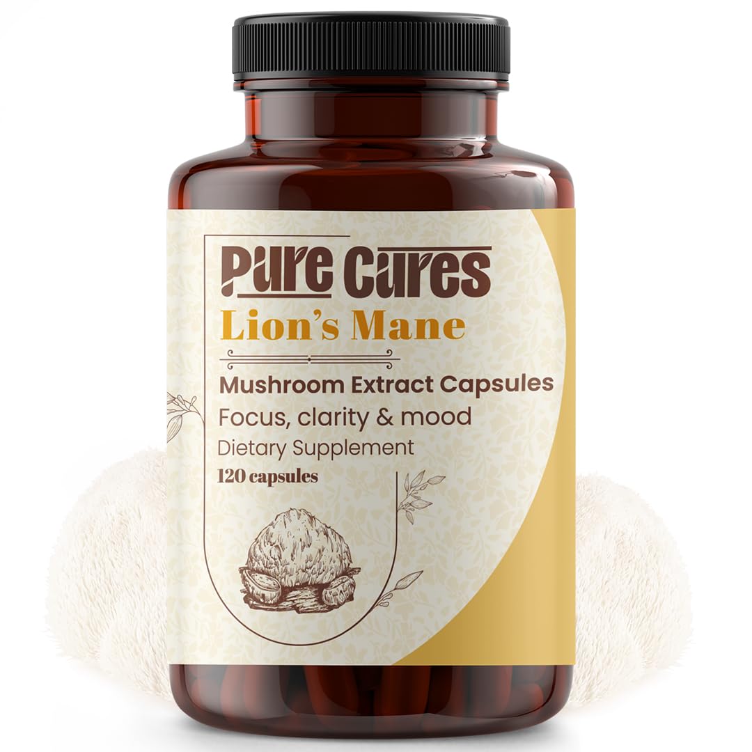 Lion's Mane mushroom capsules for brain health