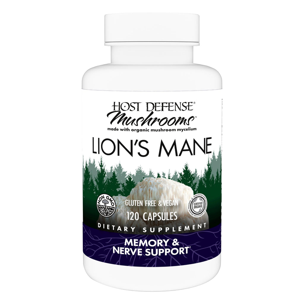 Lion's Mane mushroom capsules for focus