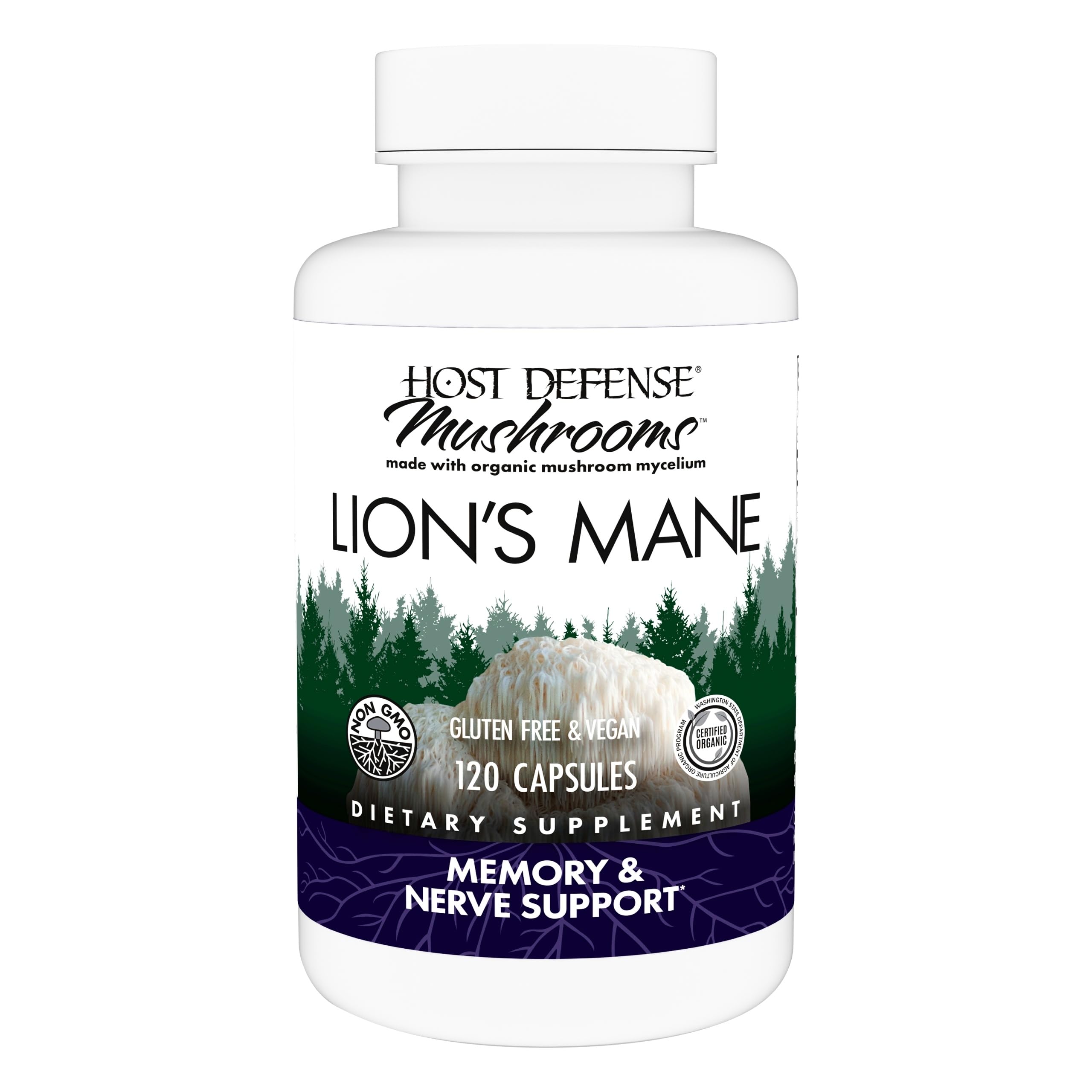 Lion's Mane mushroom capsules for focus