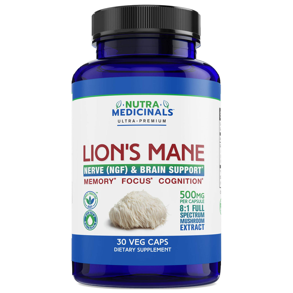 Lion's Mane mushroom capsules for focus