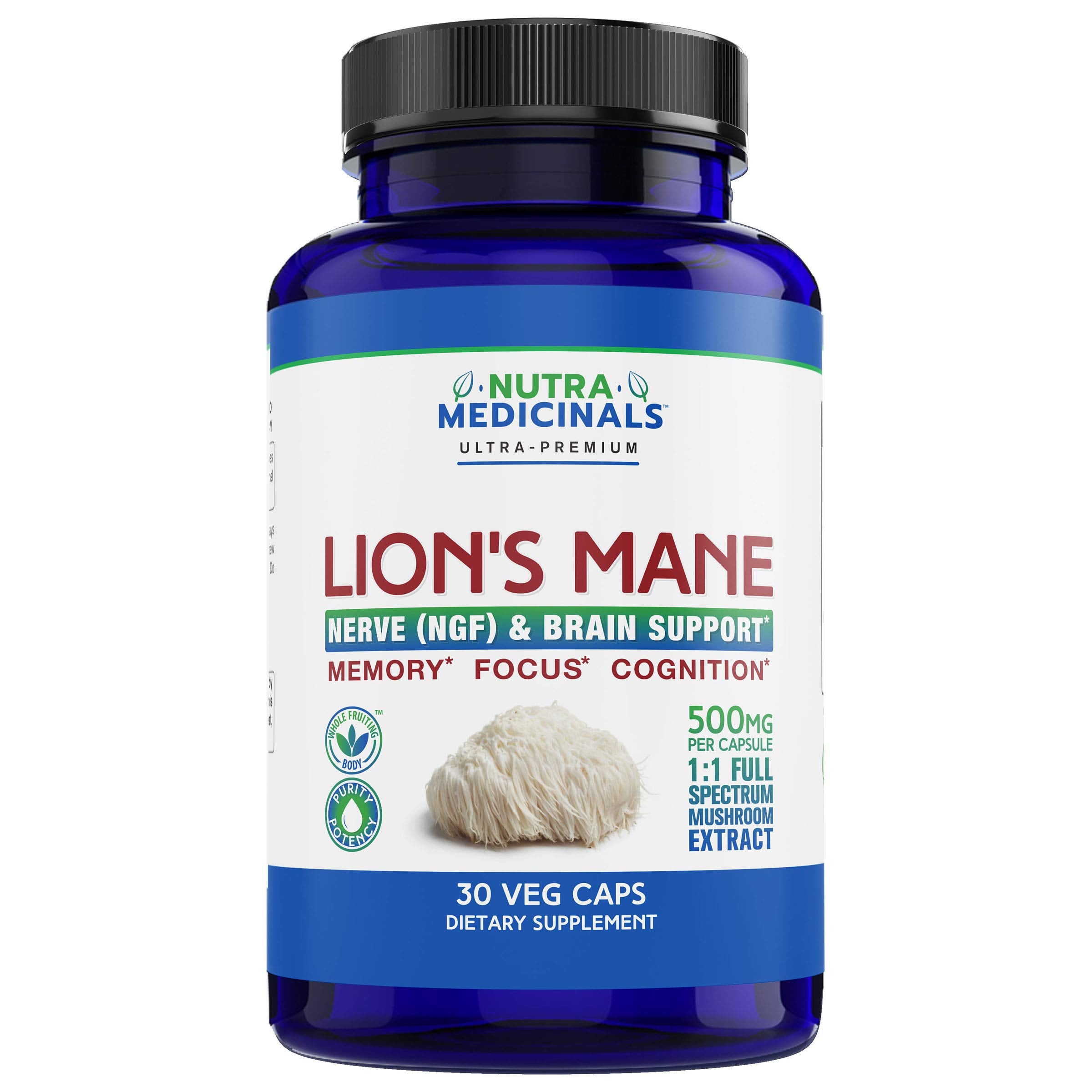 Lion's Mane mushroom capsules for focus