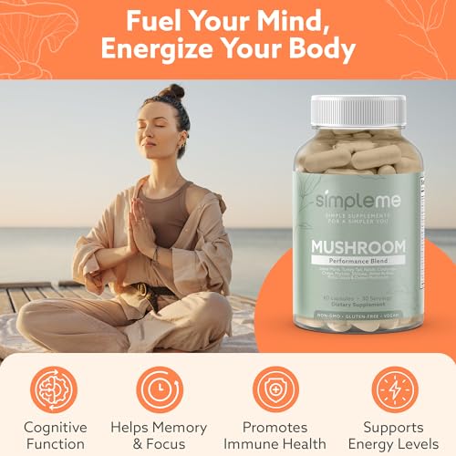 Lion's Mane mushroom capsules for focus