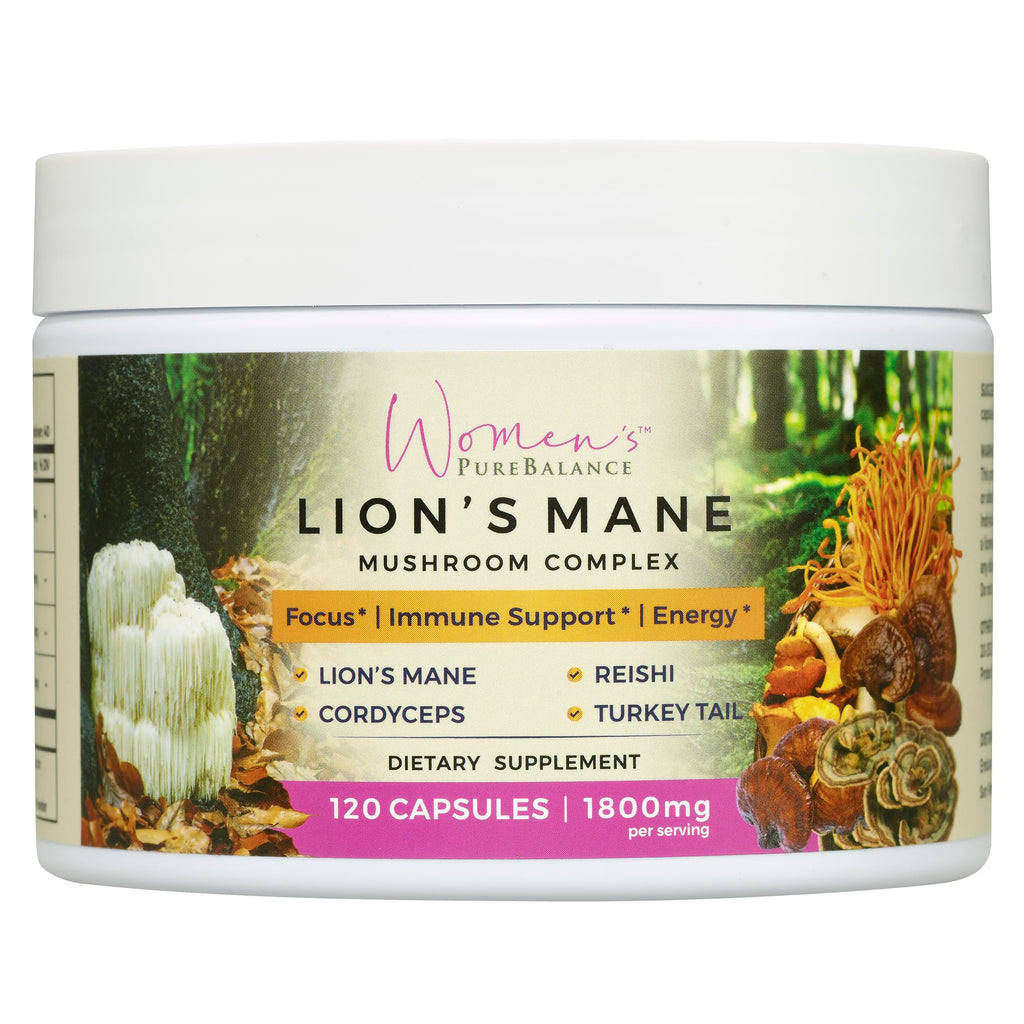 Lion's Mane mushroom capsules for focus
