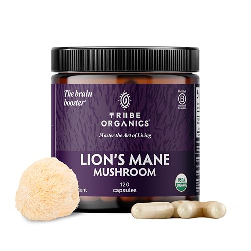 Lion's Mane mushroom capsules for focus