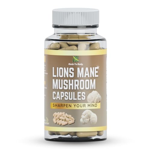 Lion's Mane mushroom capsules for focus