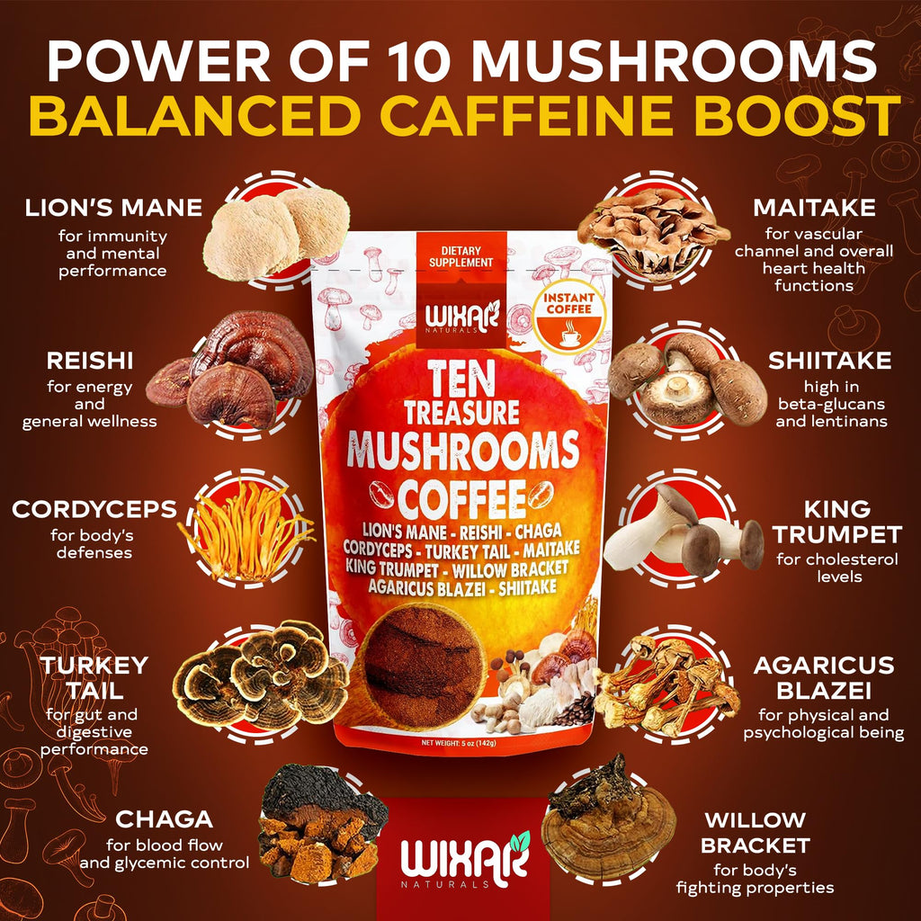 Lion's Mane mushroom coffee powder