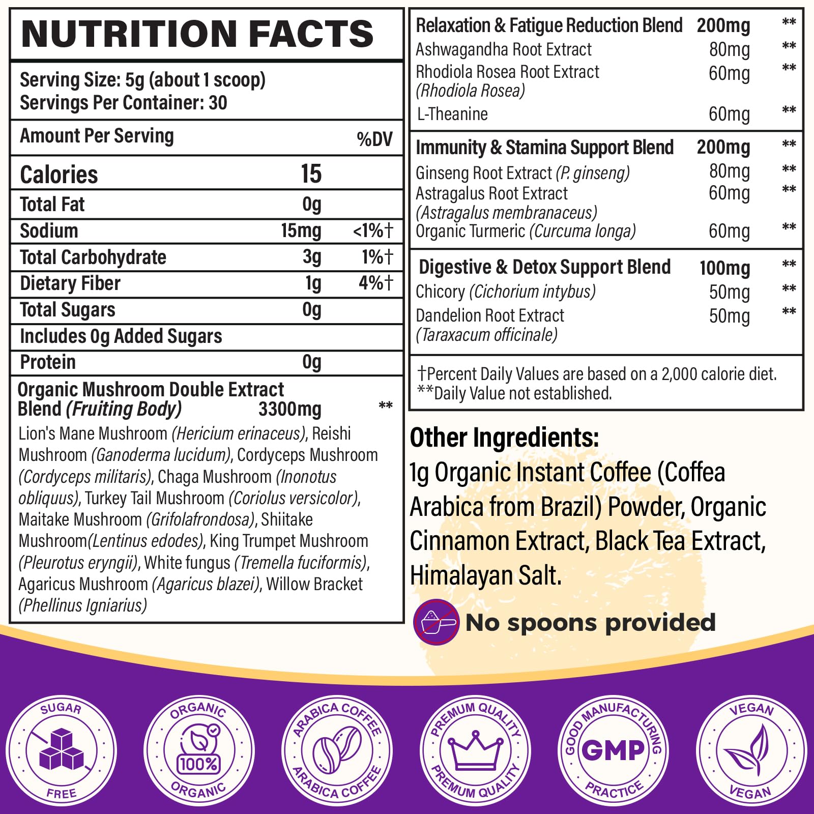 lion's mane mushroom complex supplement