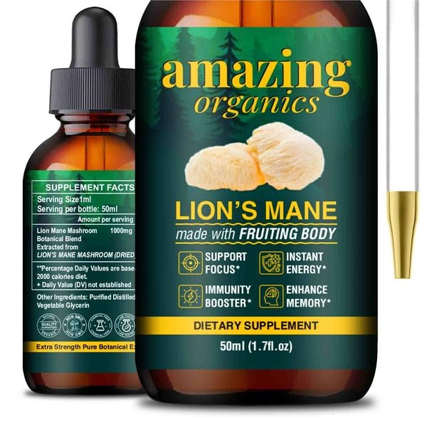 Lion's Mane Mushroom drops for focus