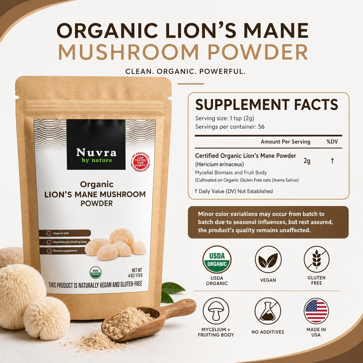 Lion's mane mushroom for immune boost