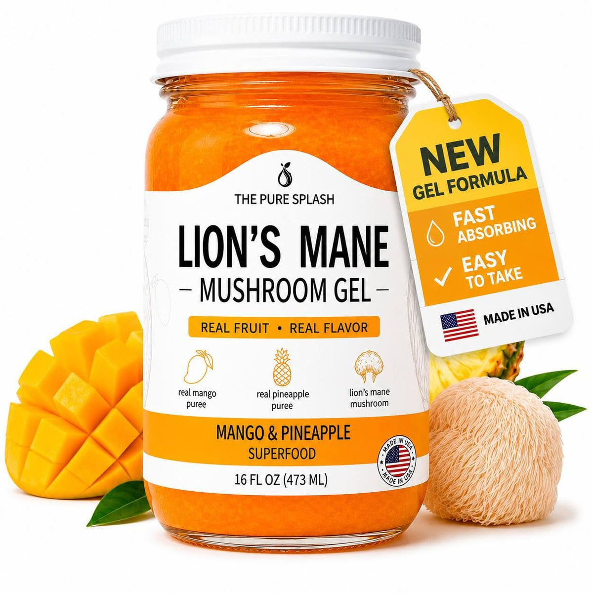 Lion's Mane Mushroom gel for focus