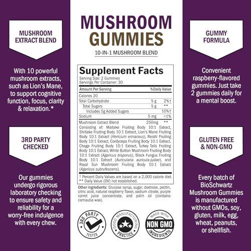 Lion's Mane mushroom gummies benefits