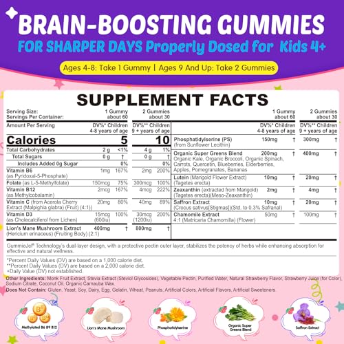 Lion's Mane mushroom kids gummies