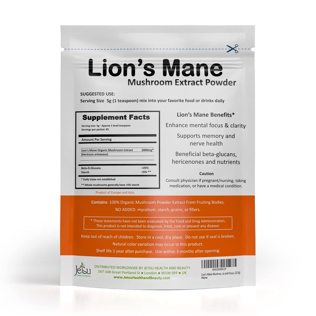 lion's mane mushroom powder for energy