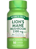 Lion's Mane mushroom supplement capsules