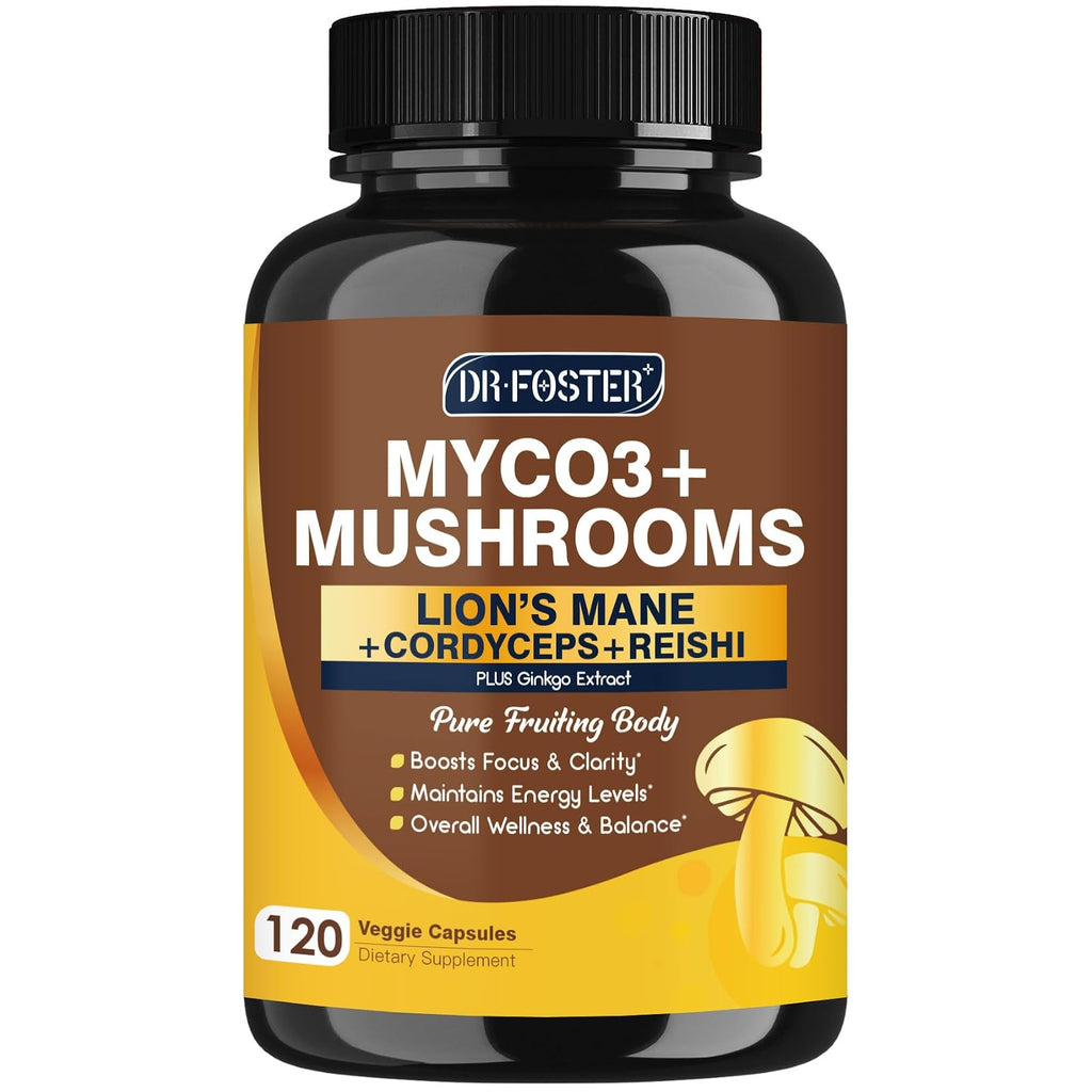 lion's mane mushroom supplement capsules