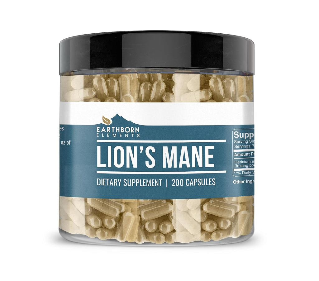 lion's mane mushroom supplement capsules