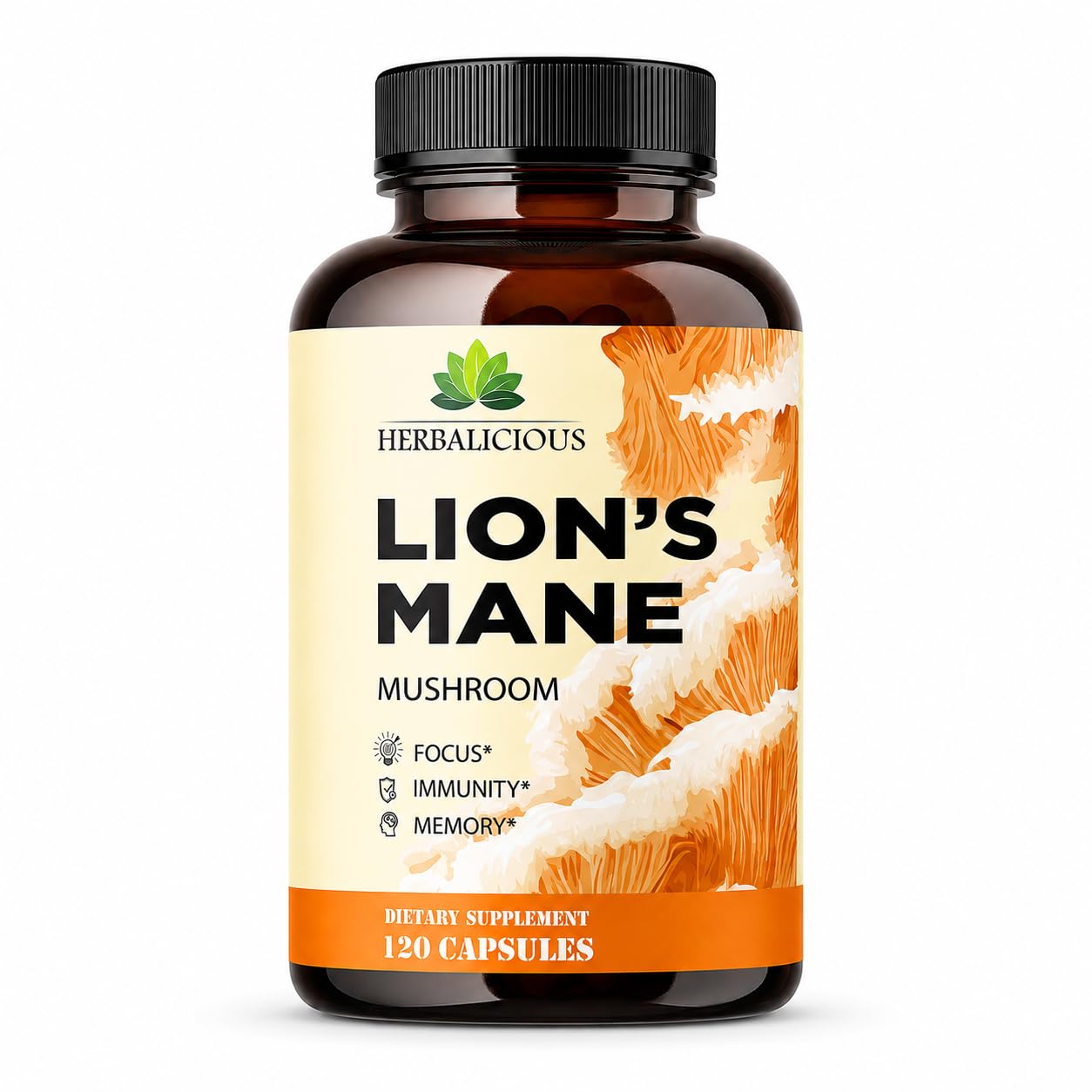 lion's mane mushroom supplement capsules