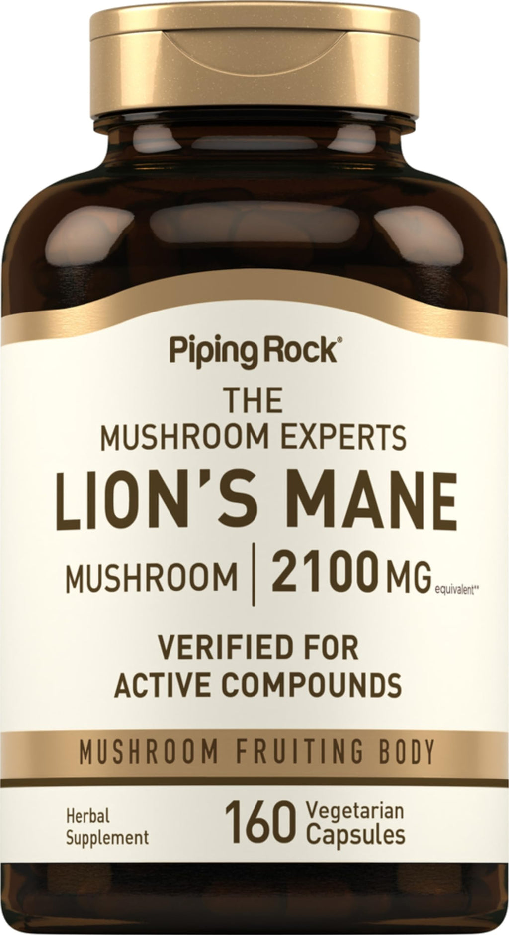Lion's Mane mushroom supplement capsules