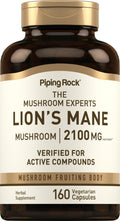 Lion's Mane mushroom supplement capsules