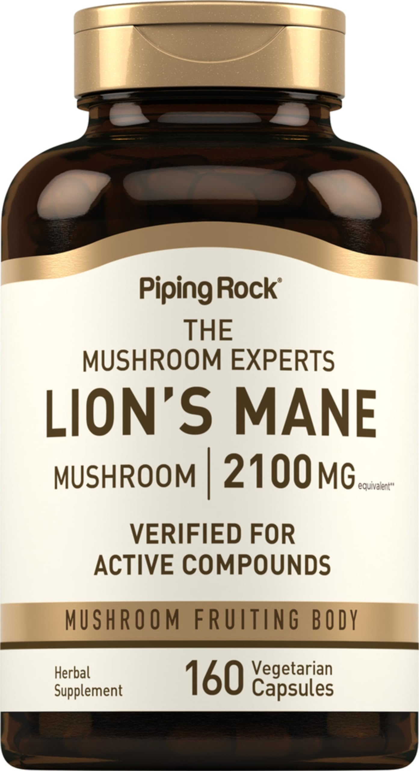 Lion's Mane mushroom supplement capsules