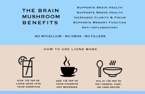 lion's mane mushrooms for enhanced concentration