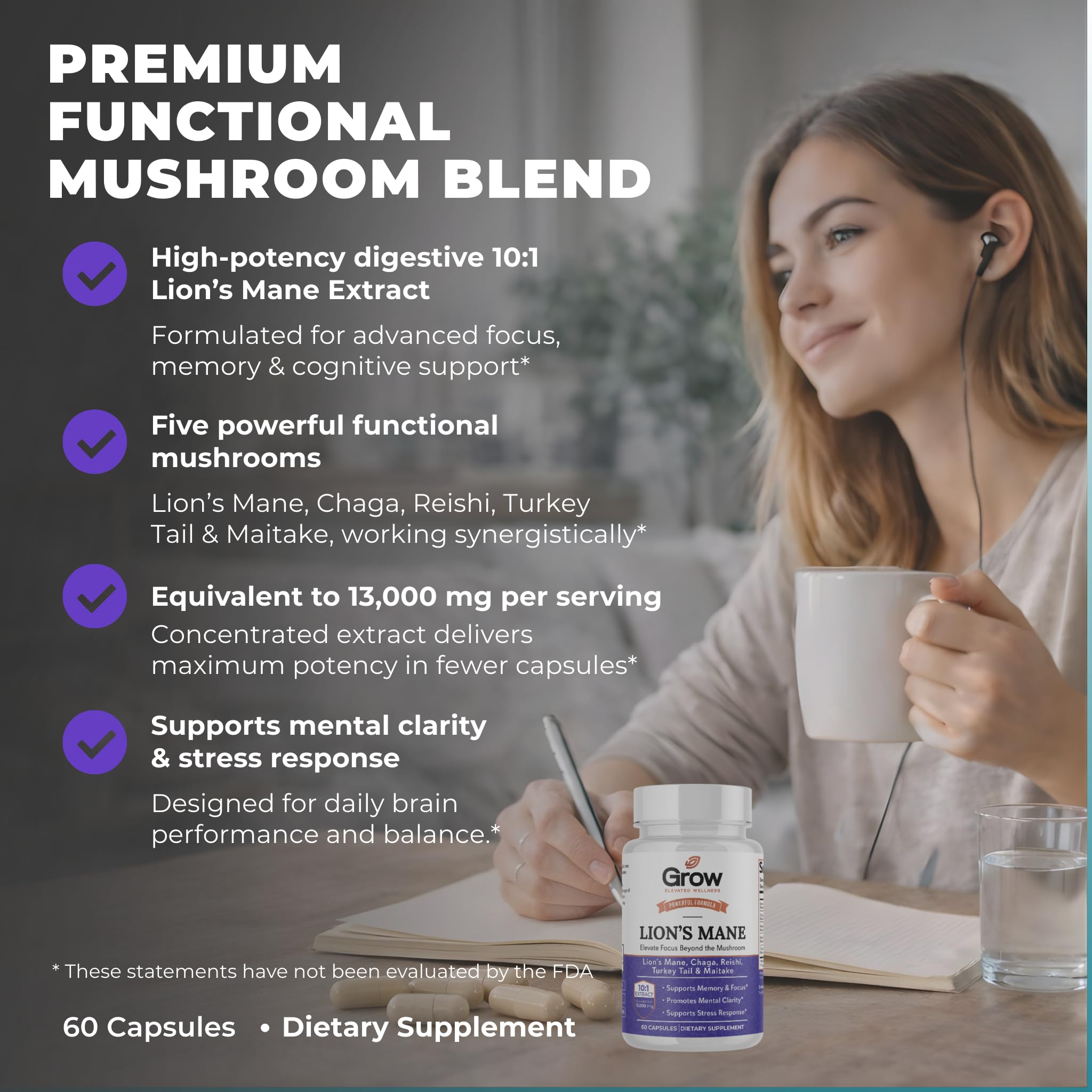 lion's mane mushrooms for memory boost
