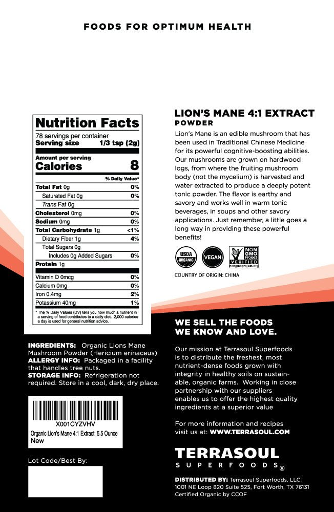 lion's mane powder for cognitive support