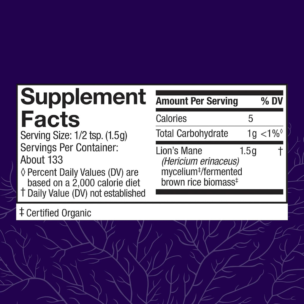 lion's mane powder for cognitive support