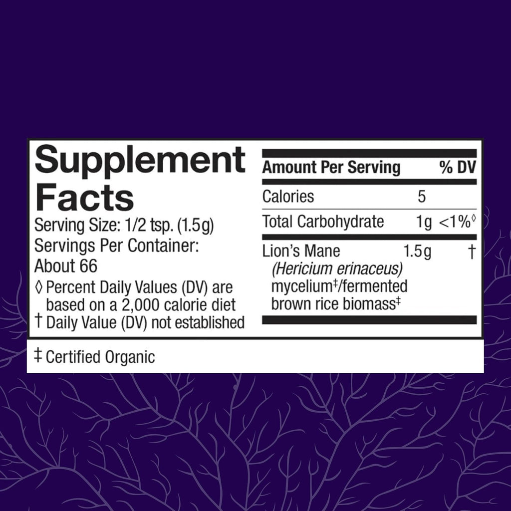lion's mane powder for cognitive support