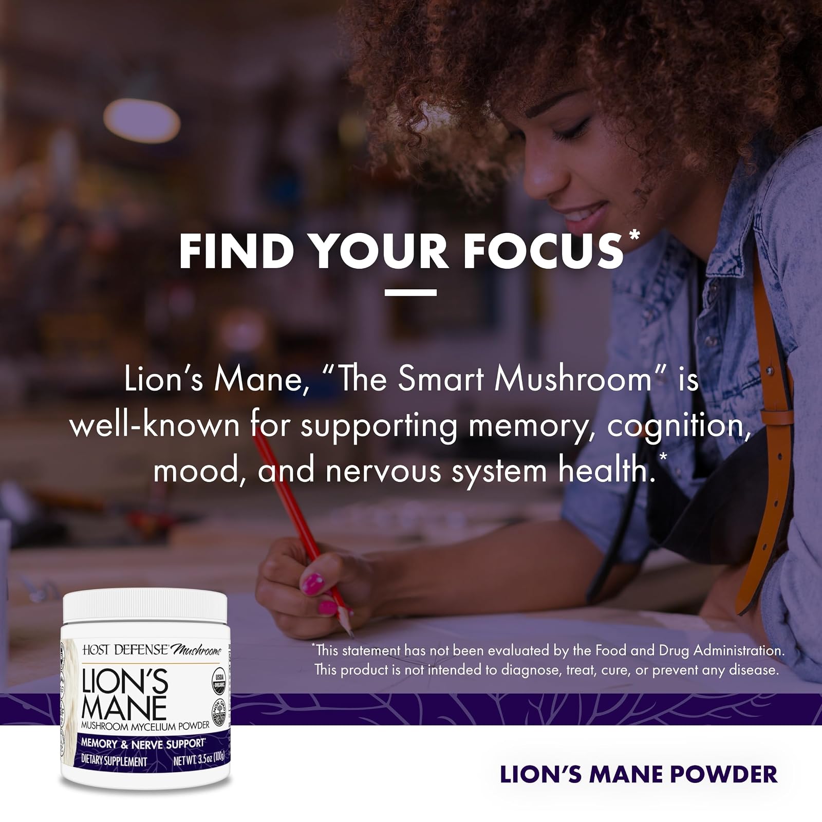 lion's mane powder for immune health