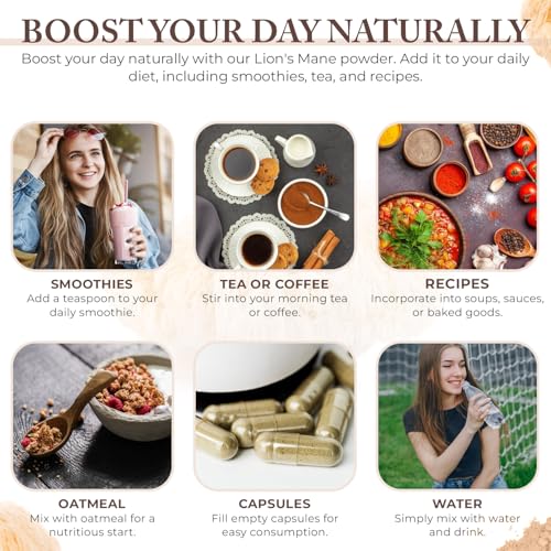 Lion's Mane powder for wellness