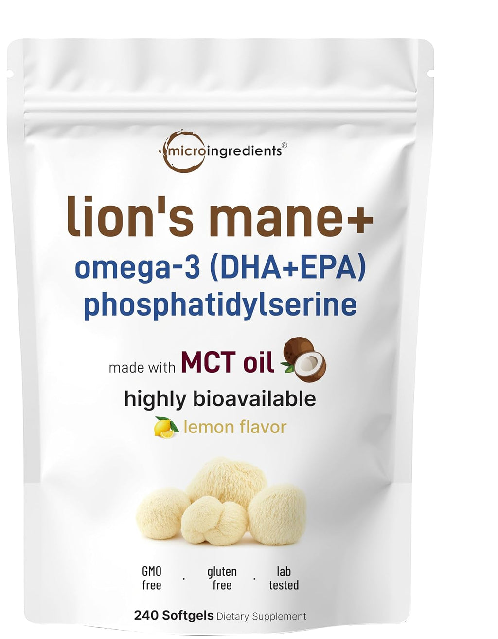 lion's mane softgels for brain health