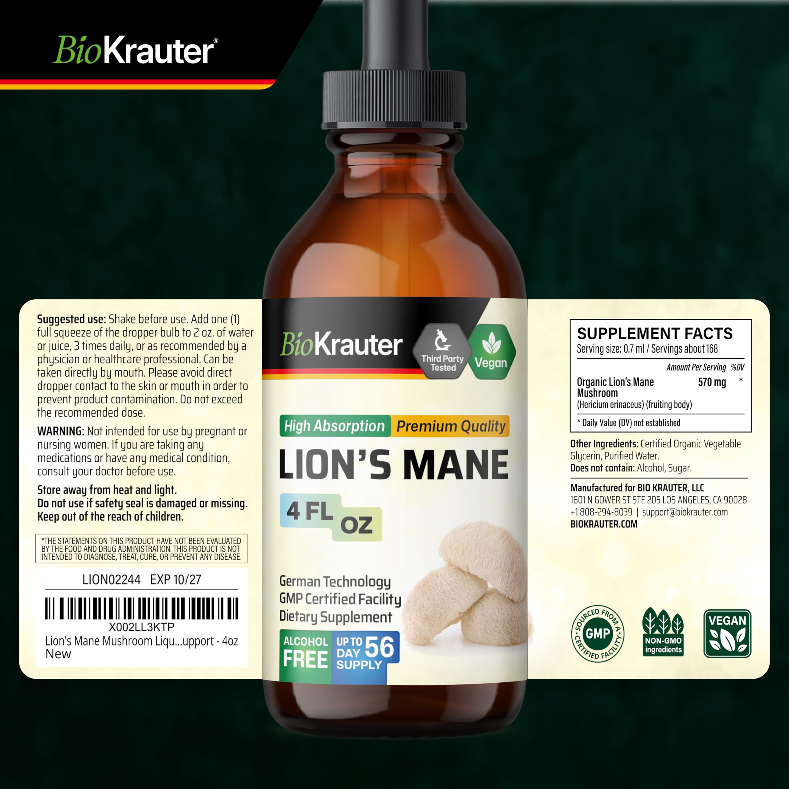 Lion's Mane supplement for improved mood